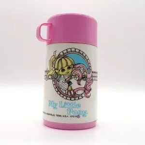 aladdin | Dining | Vintage 986 My Little Pony Lunch Box Thermos Pink ...